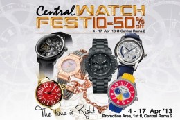 Where to Buy Inexpensive Watches in Bangkok: Central Watch Fest 2013 ...